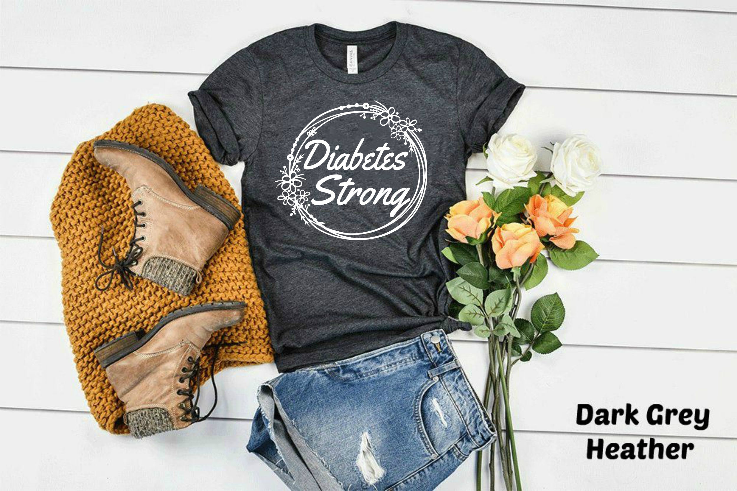 Type 1 Diabetes Shirt for Women - Diabetes Strong Shirt - Diabetes ...