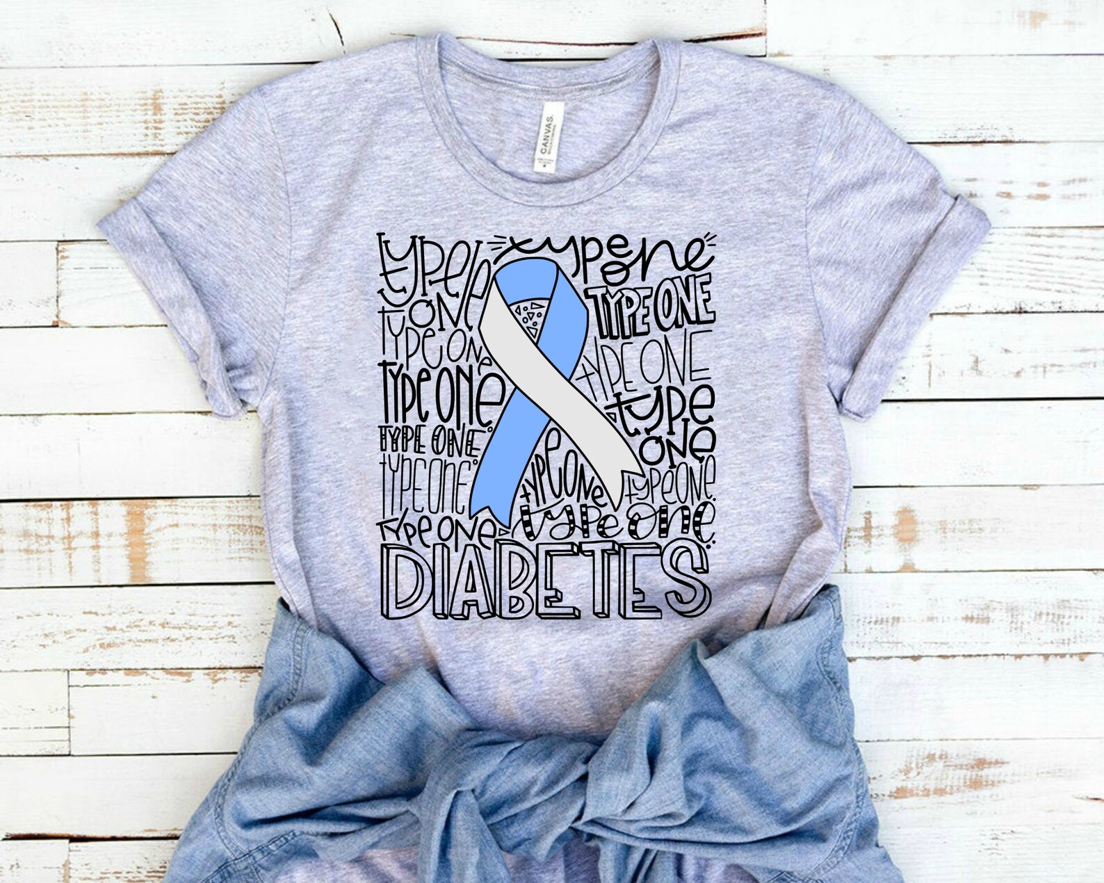Diabetes Shirt & Diabetes Awareness Shirt for Women - Type 1 Diabetes ...