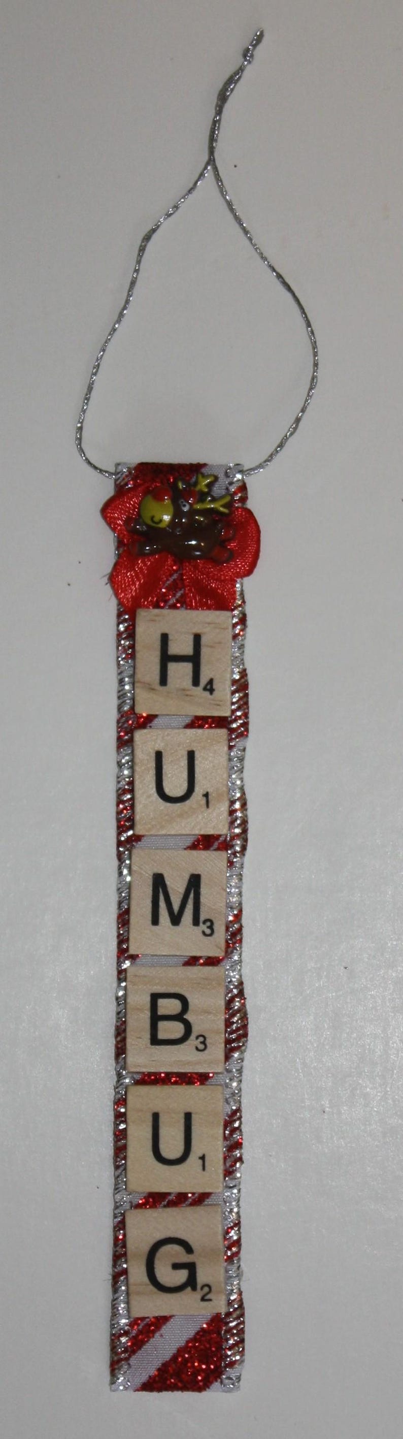 Christmas Ornament With Tile Letters Red and White--you Choose From ...