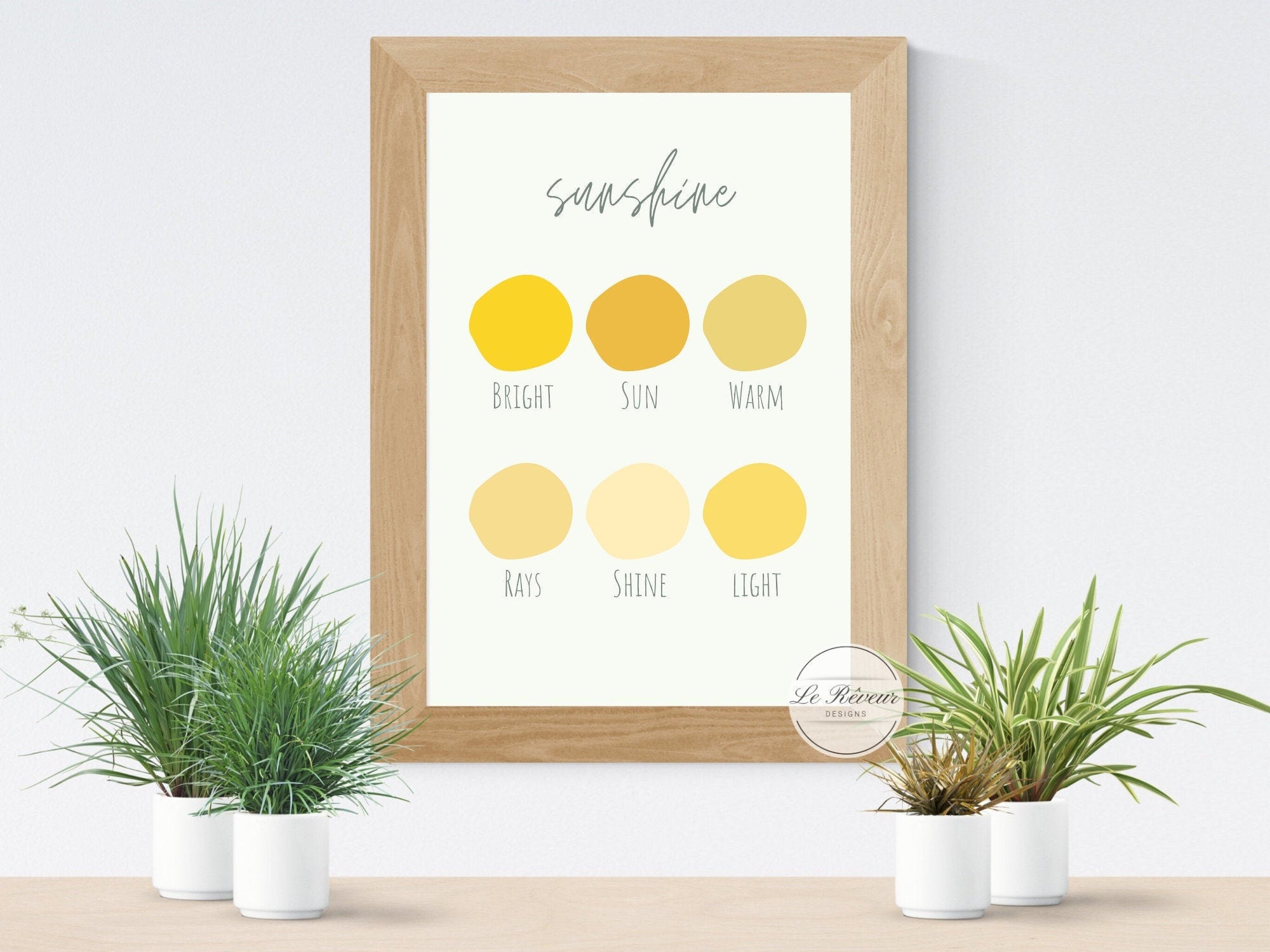 Color Palette | Sunshine | Printable Wall Art - Etsy