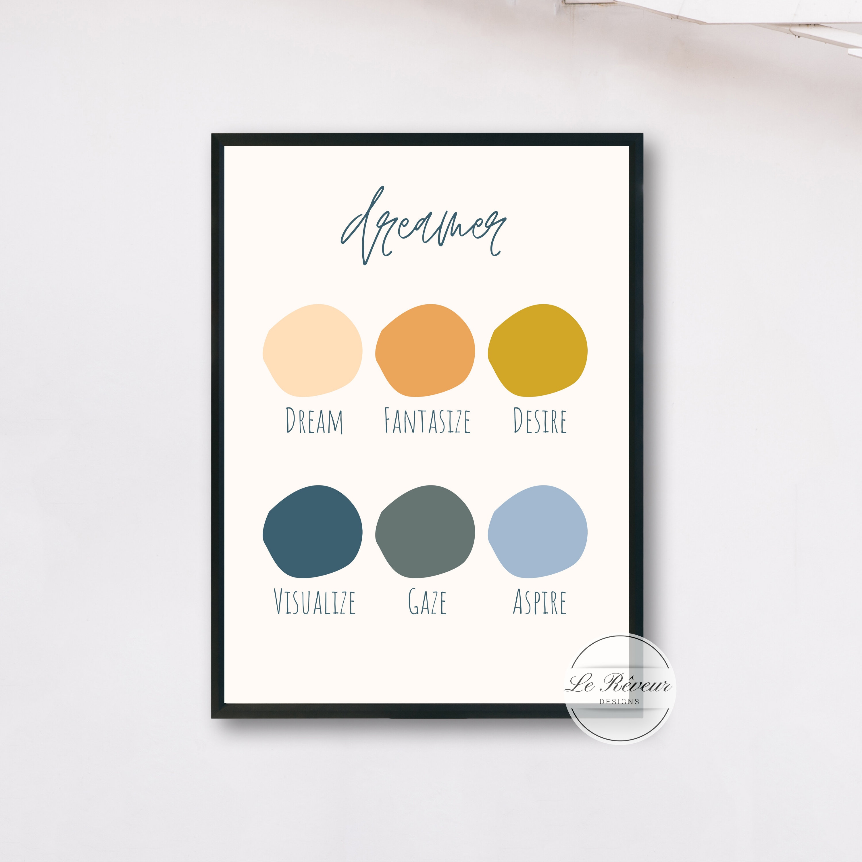 Color Palette | Dreamer | Downloadable Digital Wall Art - Etsy
