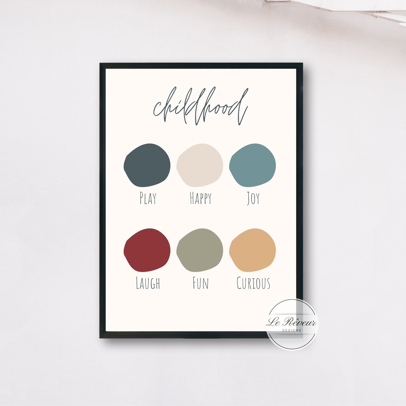 Color Palette | Childhood | Downloadable Digital Wall Art - Etsy