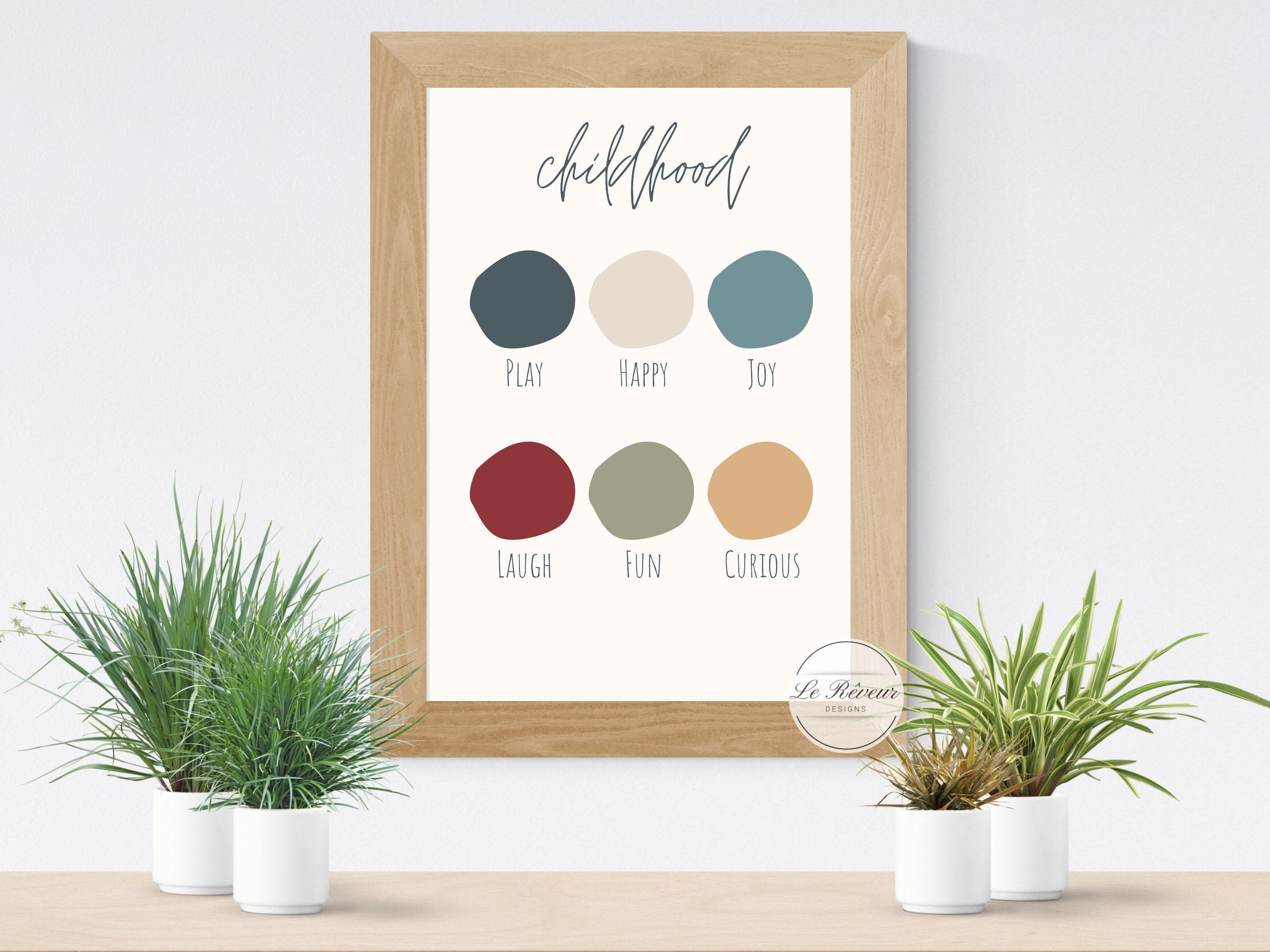 Color Palette | Childhood | Downloadable Digital Wall Art - Etsy