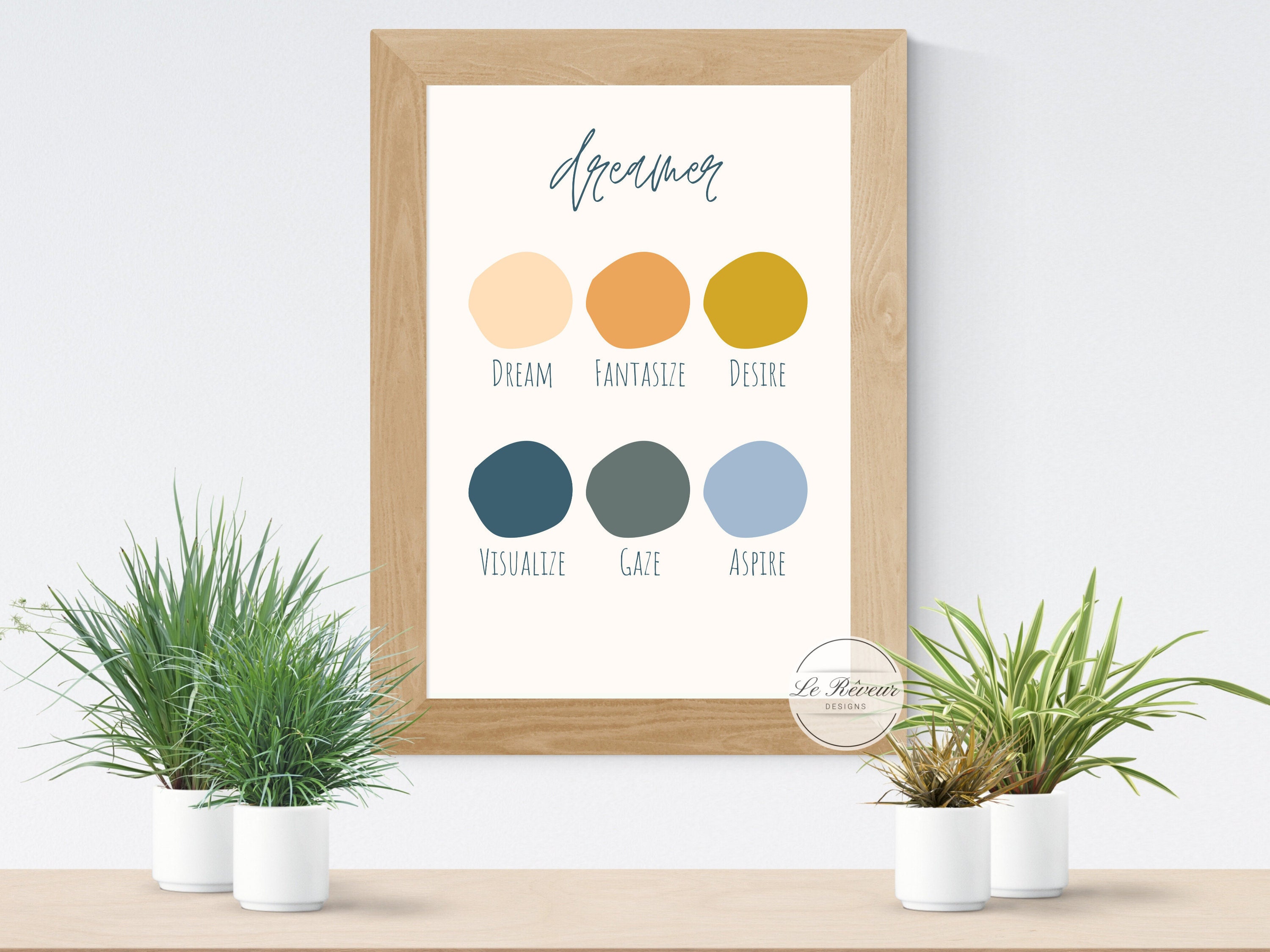 Color Palette | Dreamer | Downloadable Digital Wall Art - Etsy
