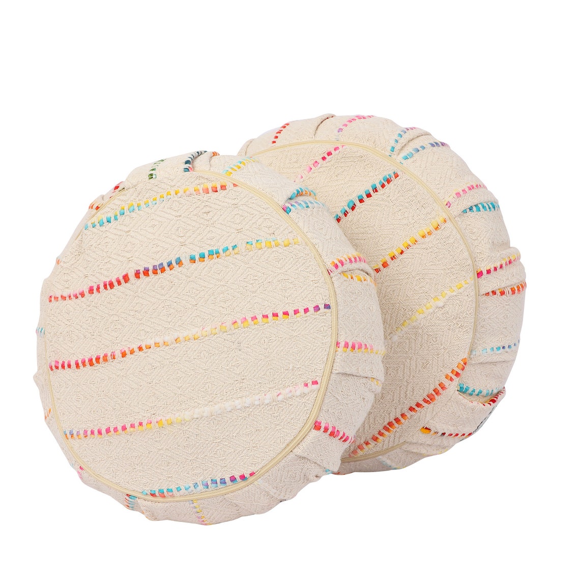 Yoga Meditation Cushion Handwoven Handmade Round Zafu Pillow - Etsy