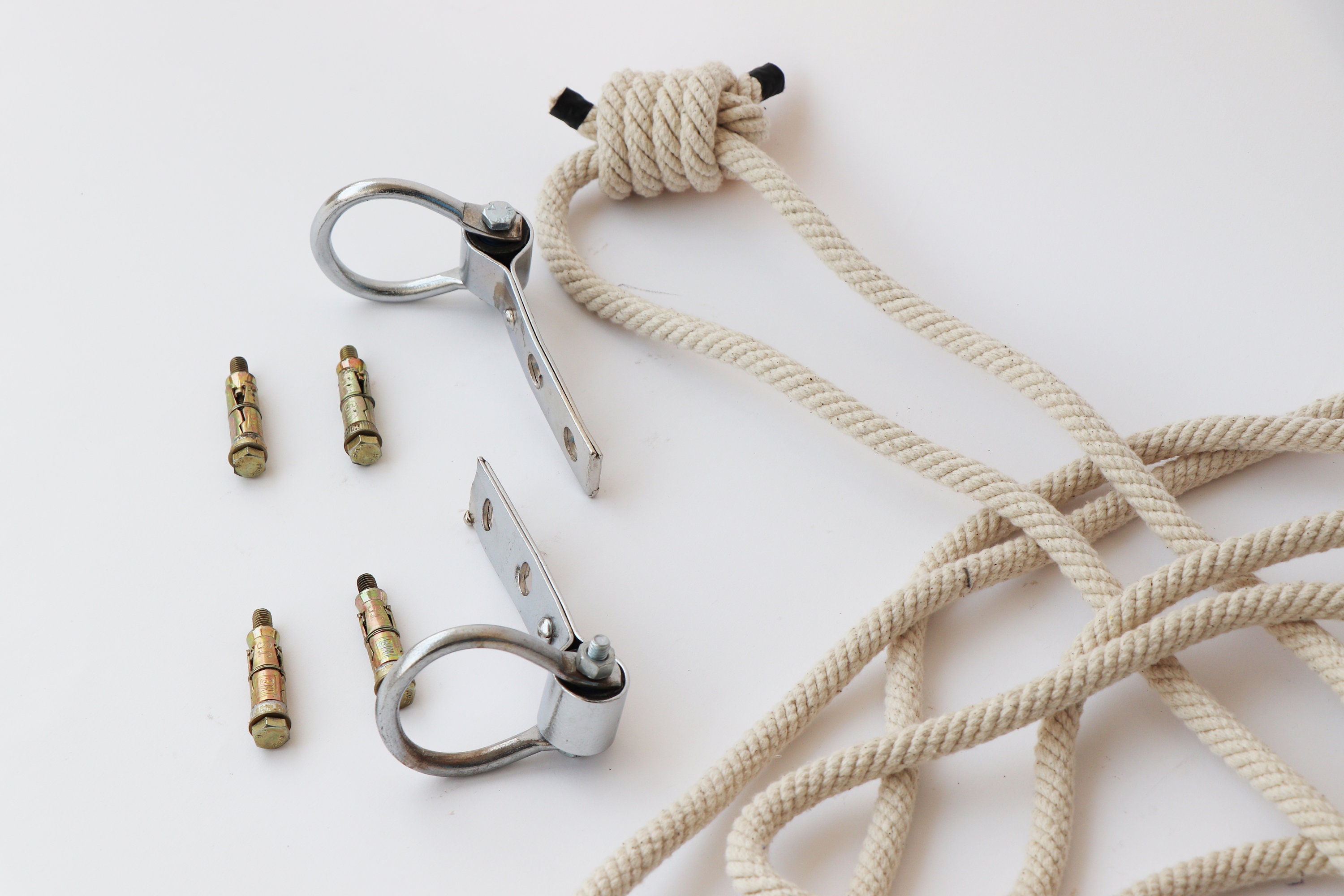 Iyenger Cotton Yoga Ropes make Your Own Set With Wall Hooks - Etsy