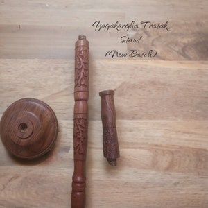 Handcrafted Wooden Tratak Stand: Candle Meditation Focus Tool - Etsy