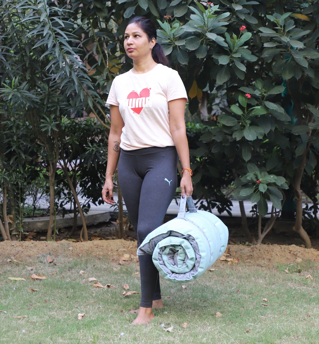 Yogakargha Restorative Multifunctional Organic Cotton Yoga Mat for Knee ...