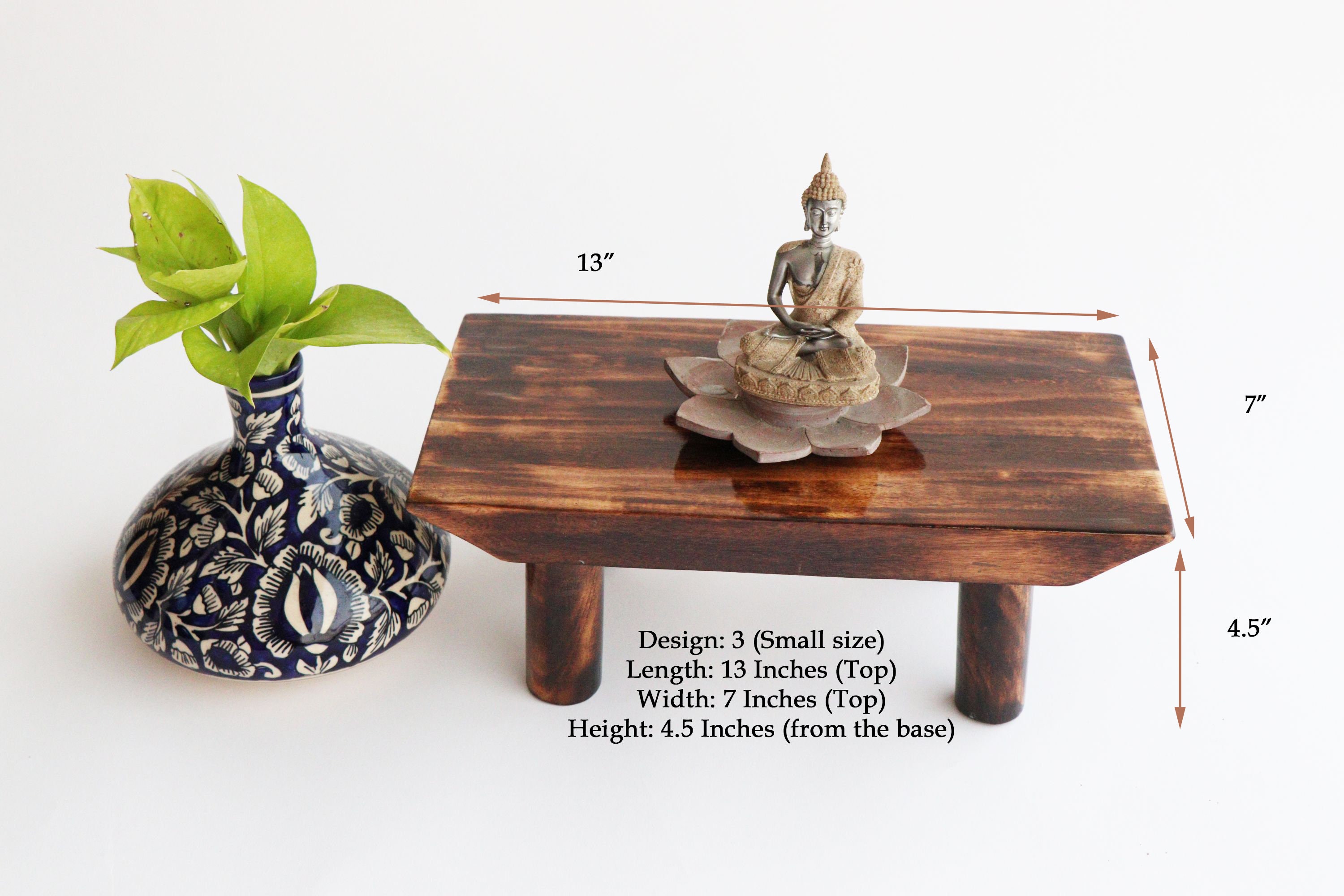 Handcrafted Teak Wooden Prayer Altar: Layered Meditation Shrine - Etsy