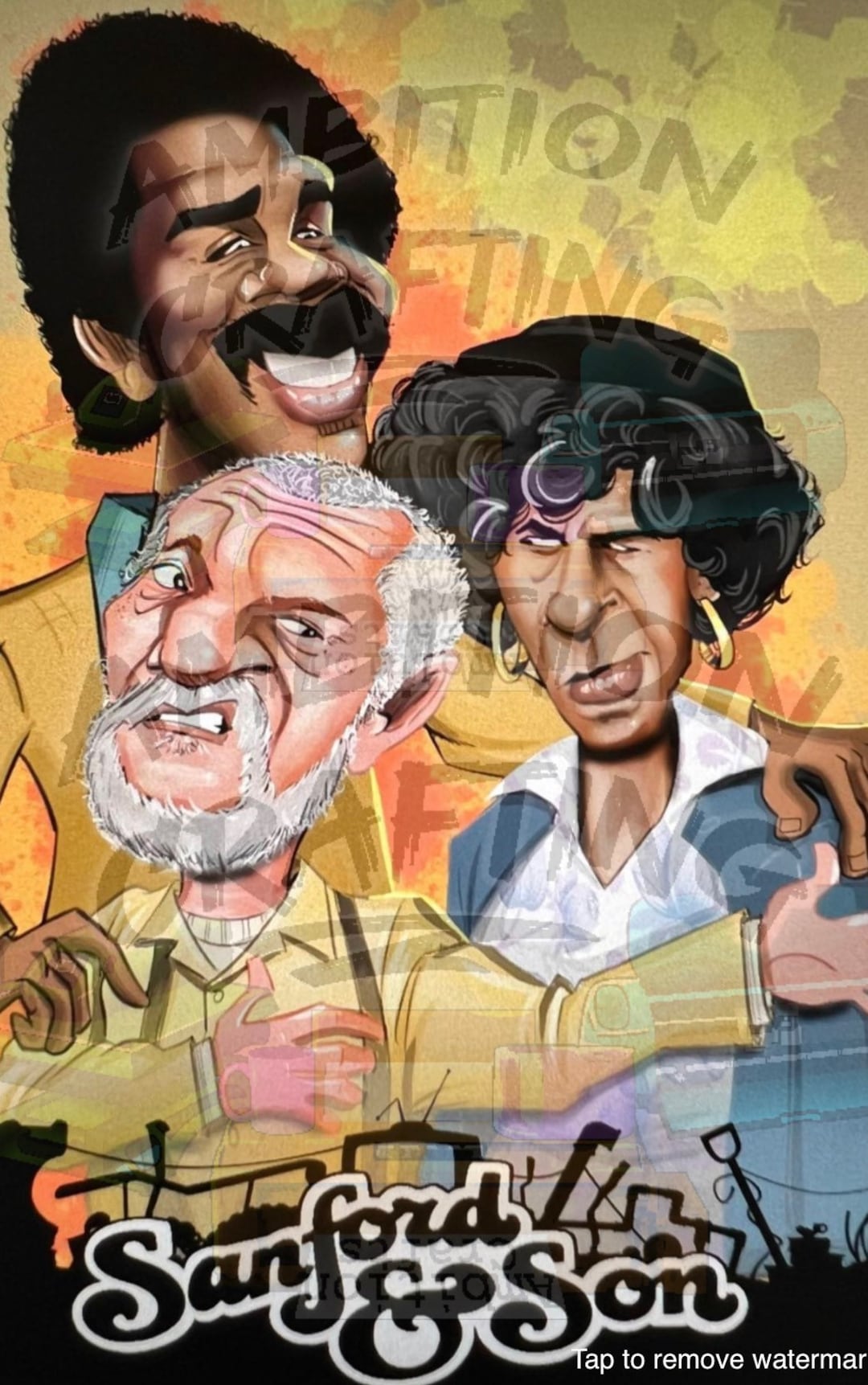 Sanford & Son Caricature DTF Transfers - Etsy