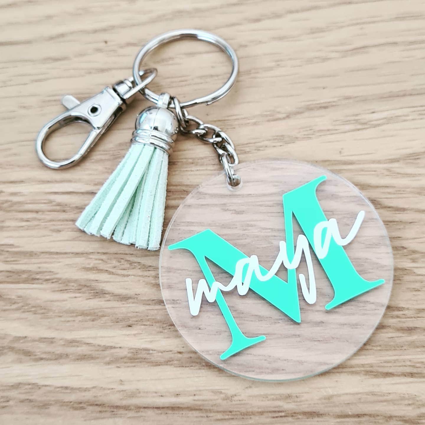 Letter / Name Custom Keyring - Etsy Australia