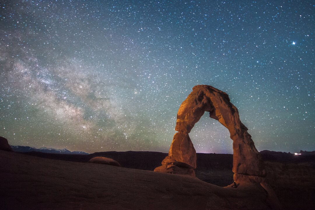 Galaxy at Arches - Landscape Photography, Modern Decor, Fine Art ...