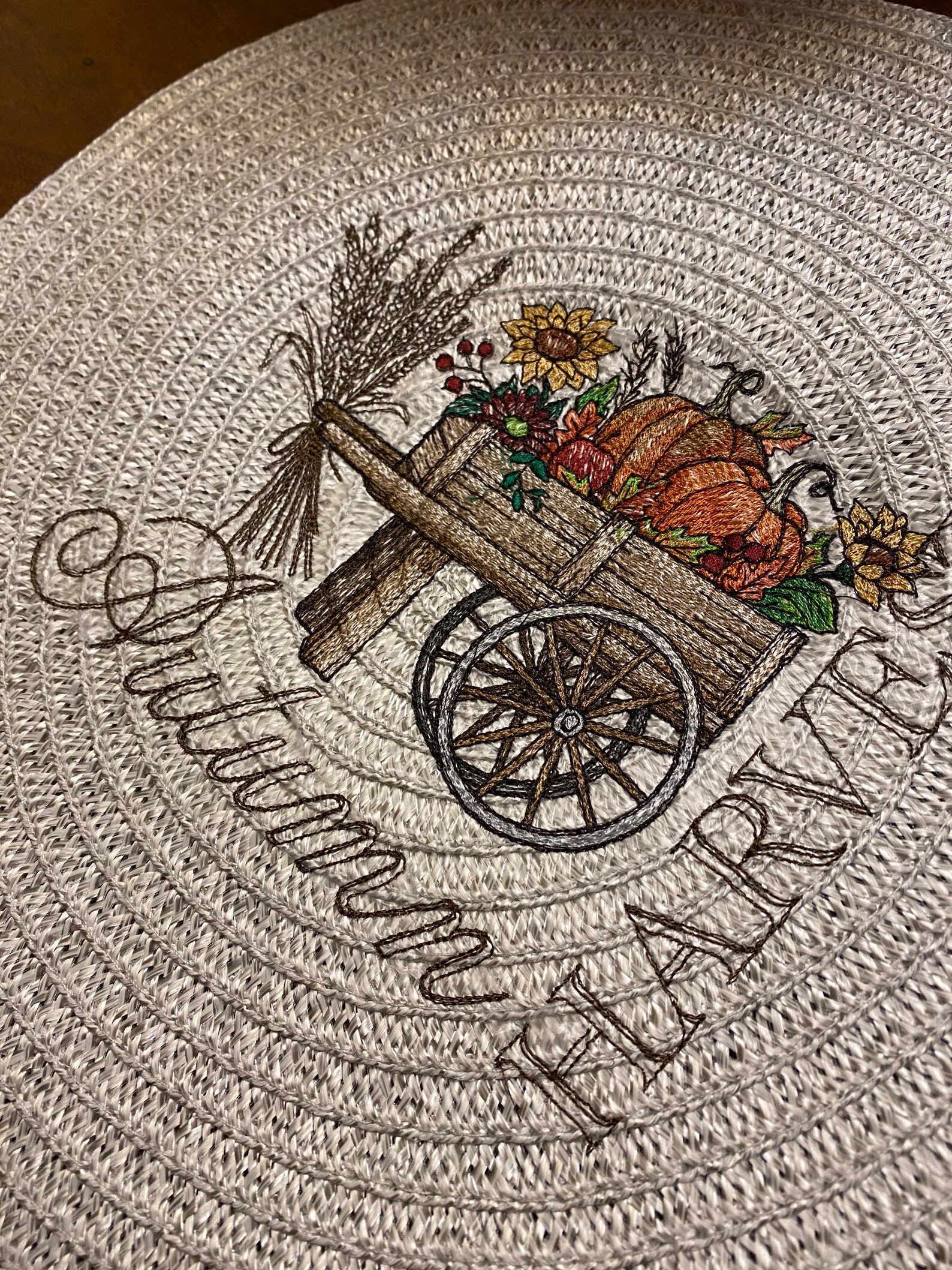 Autumn Harvest Placemat Set - Etsy