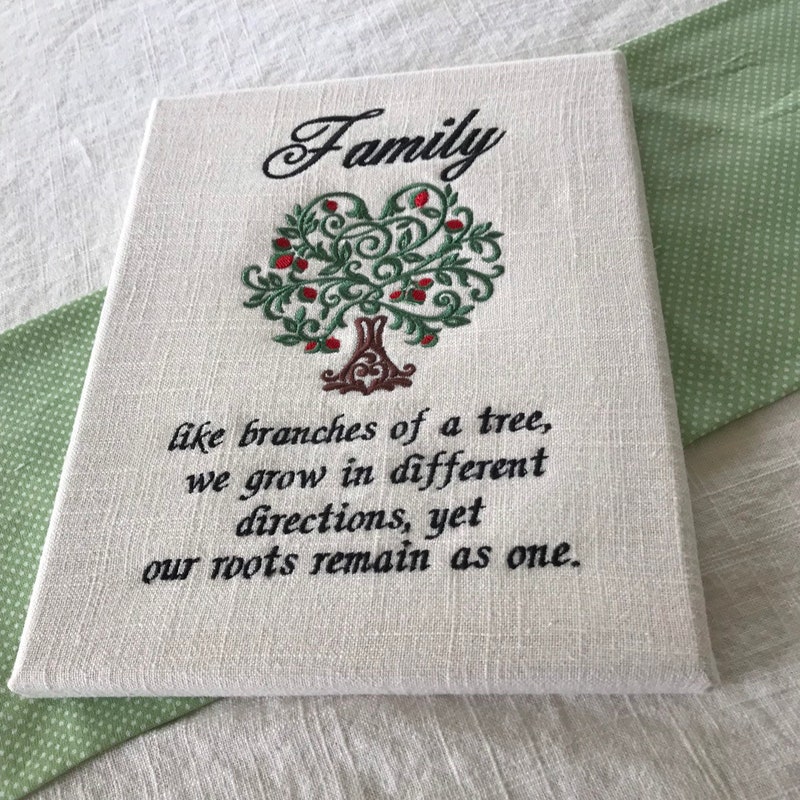 Embroidered Family Tree - Etsy
