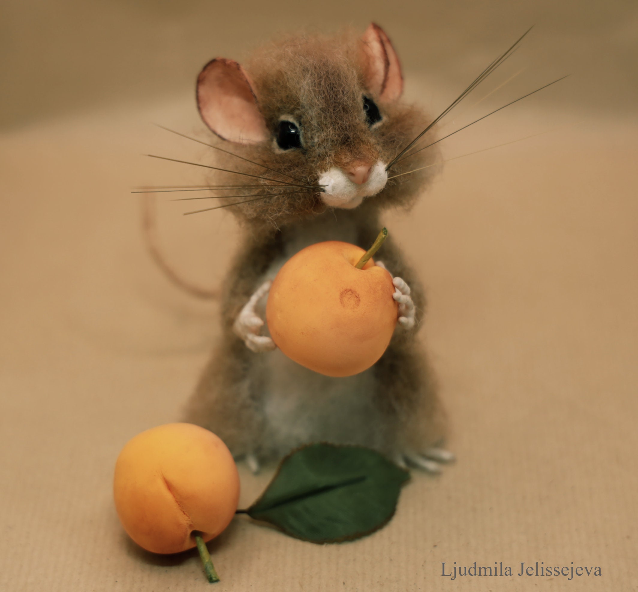 Needle Felted Mouse, Teddy Animals, Handmade. - Etsy