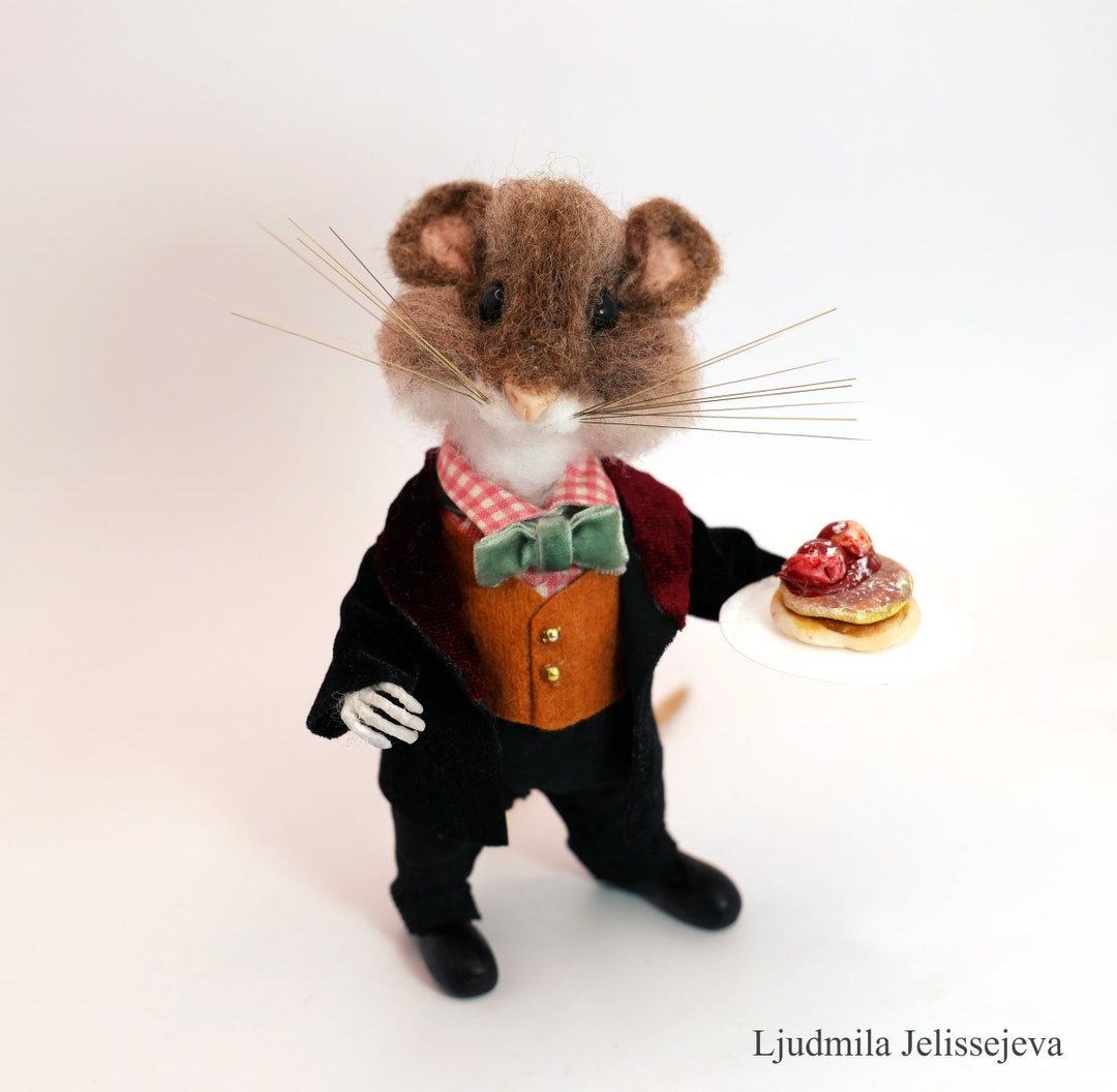 Needle Felted Mouse, Teddy Animals, Handmade. - Etsy UK