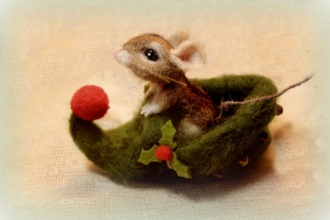 Needle Felted Mouse, Teddy Animals, Handmade. - Etsy