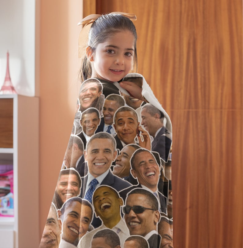 Barack Obama Blanket Barack Obama Merchandise Obama Gifts - Etsy UK