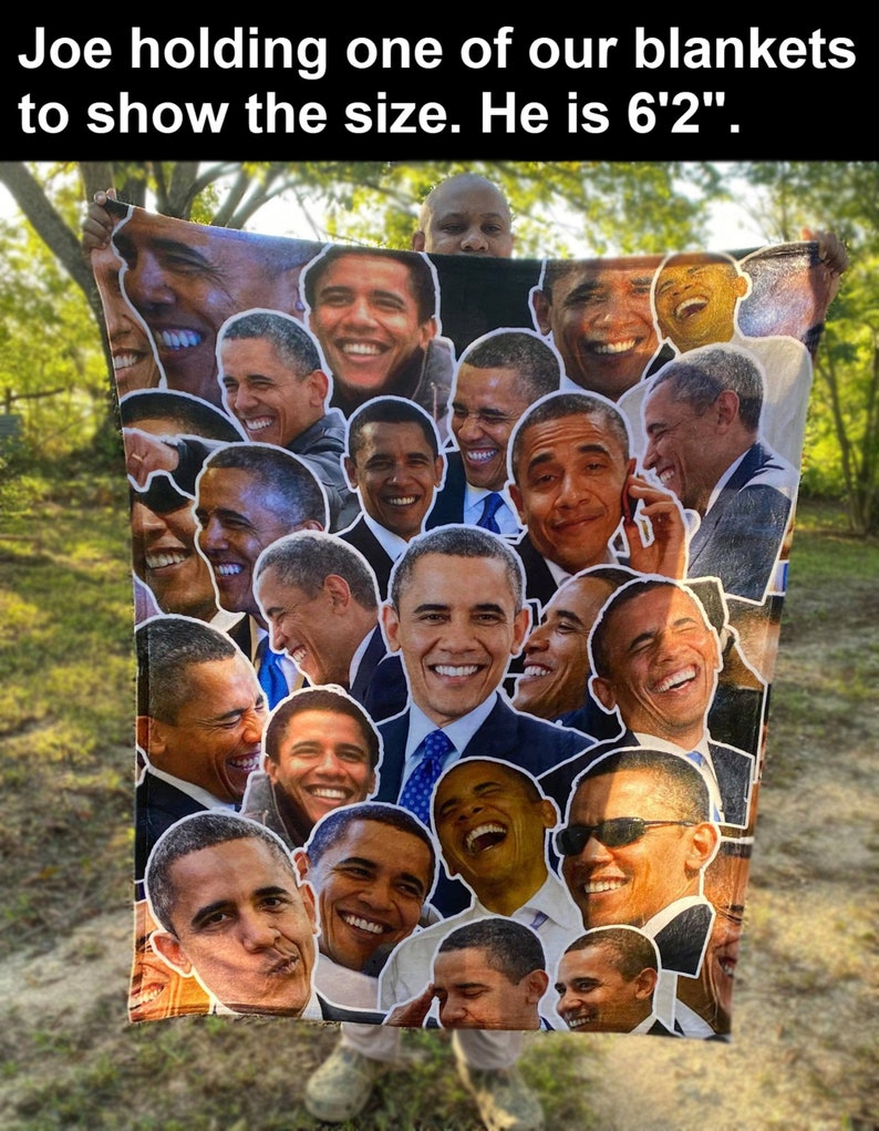 Barack Obama Blanket Barack Obama Merchandise Obama Gifts - Etsy