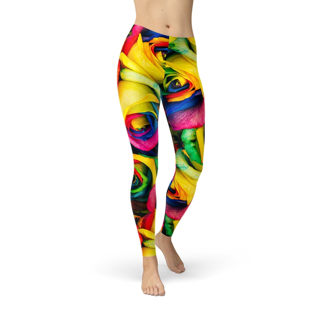 LGBT Pride Roses Leggings | LGBTQ+ Leggings | Gay Pride Apparel ...
