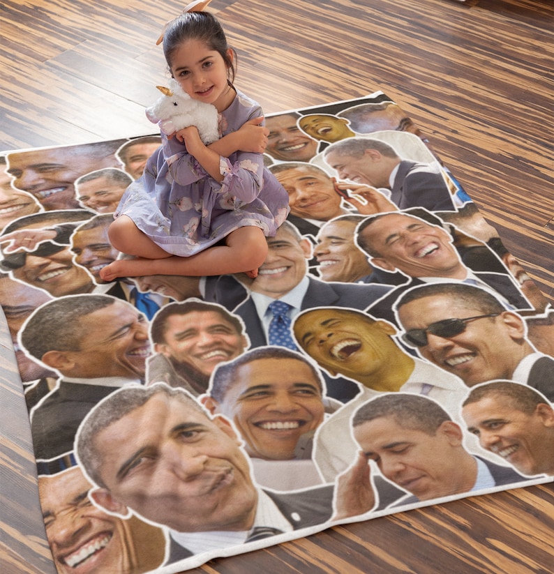 Barack Obama Blanket Barack Obama Merchandise Obama Gifts - Etsy
