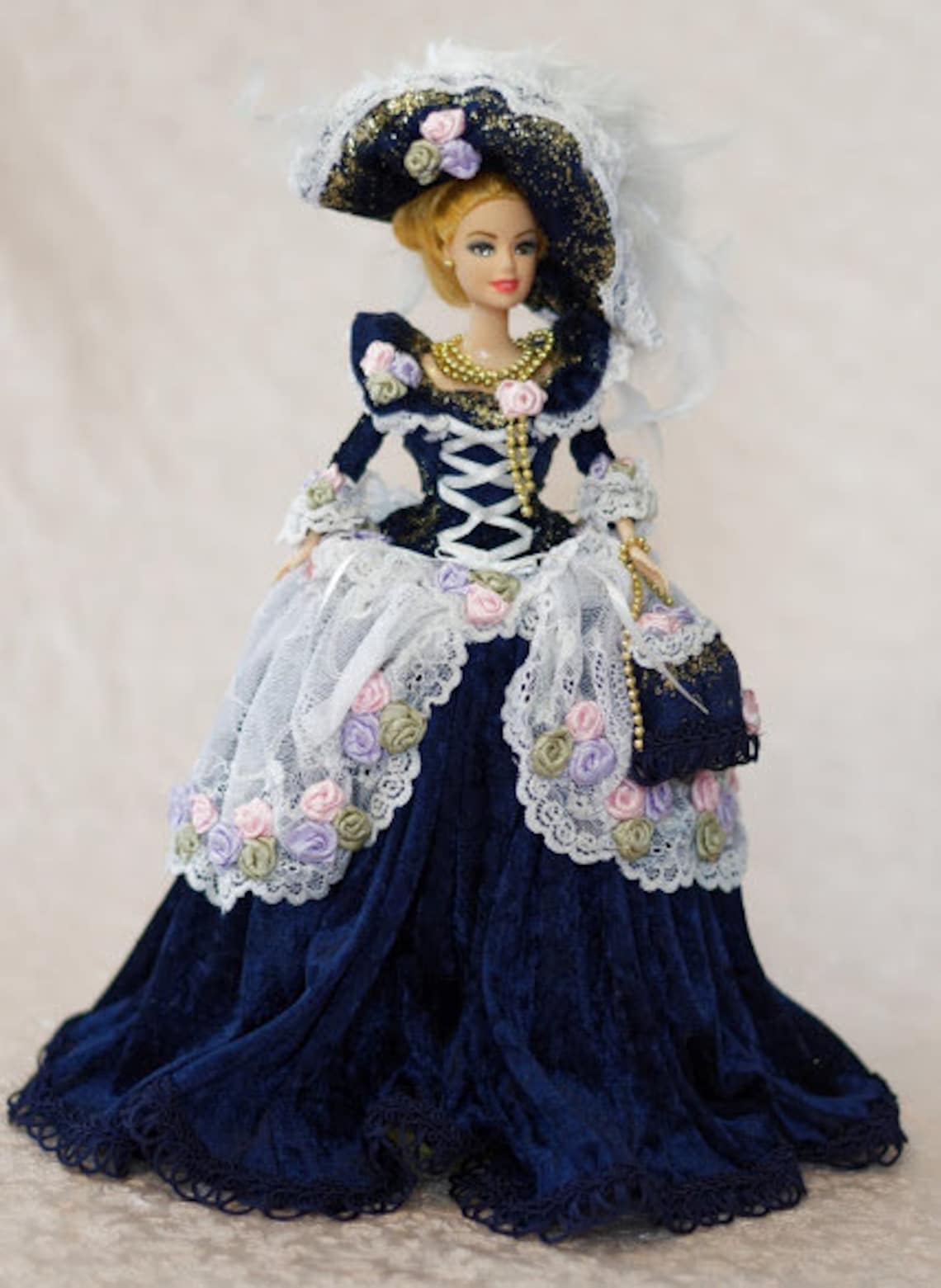 Vintage Style Art Doll, Historic Doll, Handmade Doll, OOAK Decorative ...