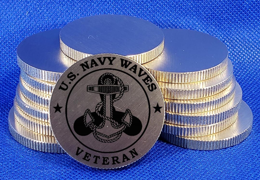 Solid Brass Custom Laser Engraved Challenge Coins - 40 Mm Any Design - Etsy