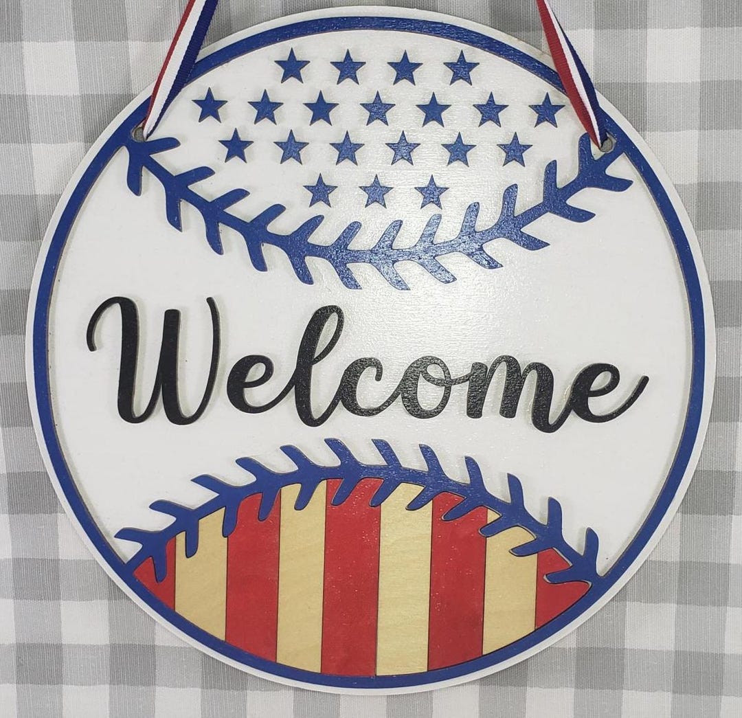DIY Welcome Sign Kit: Unfinished Wood Door Hanger, Craft Project - Etsy