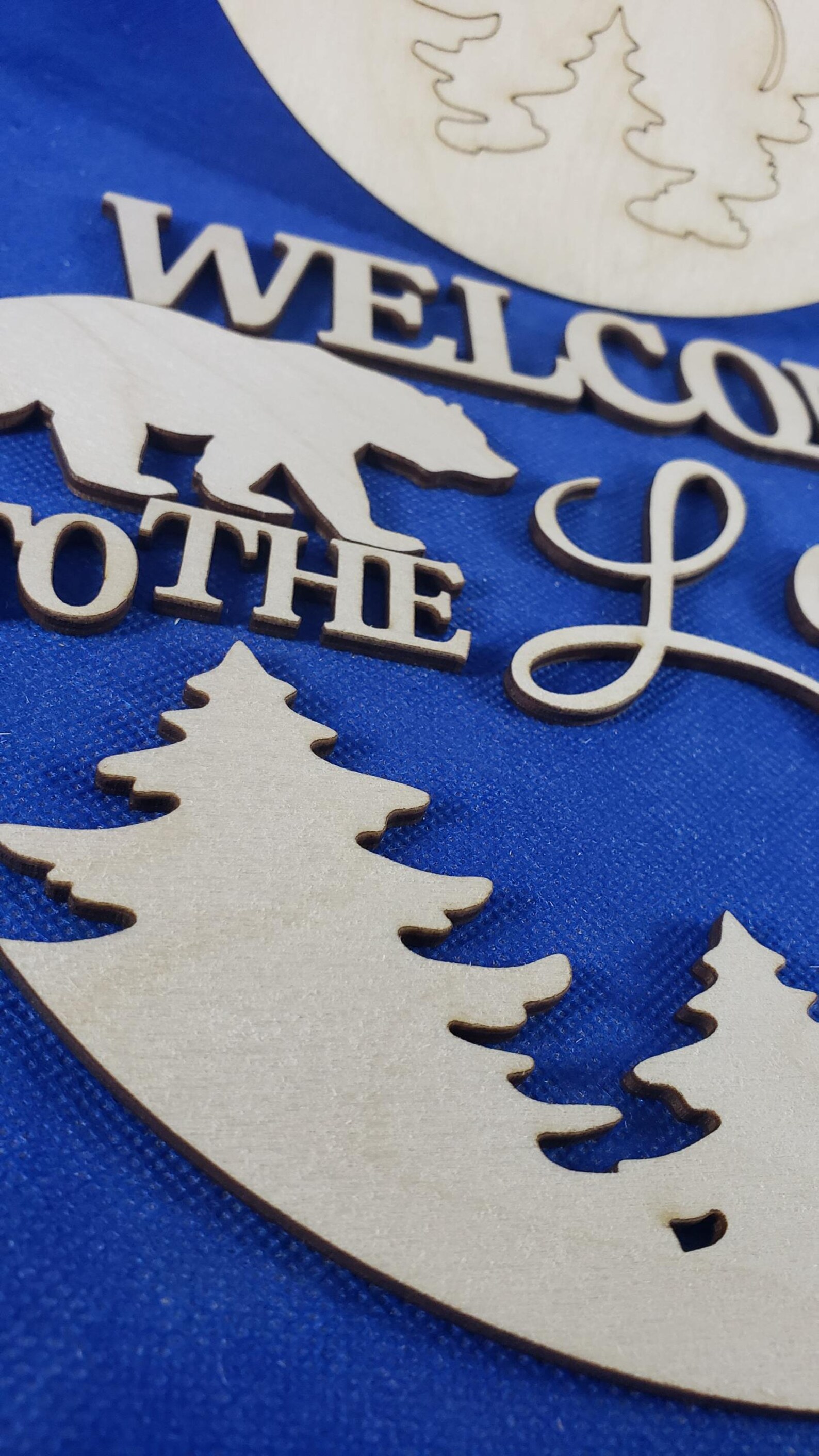 DIY Welcome Sign Kit: Unfinished Wood Door Hanger, Painting Craft - Etsy