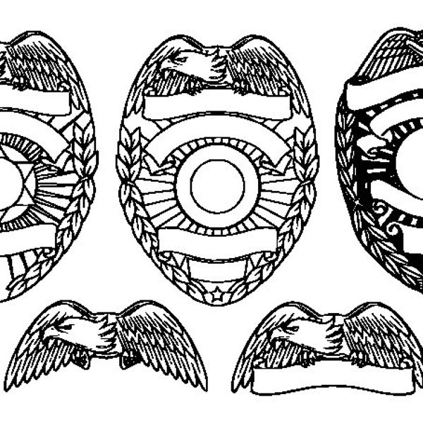 Police Badges Laser File - Etsy