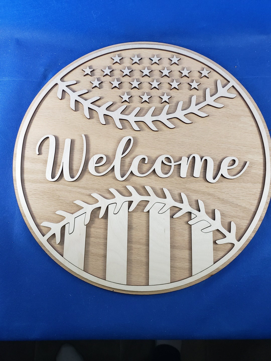 DIY Door Hanger Kit Welcome Sign Door Sign Front Door Wreath DIY Craft ...