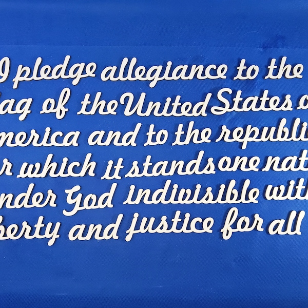 Pledge of Allegiance - Etsy