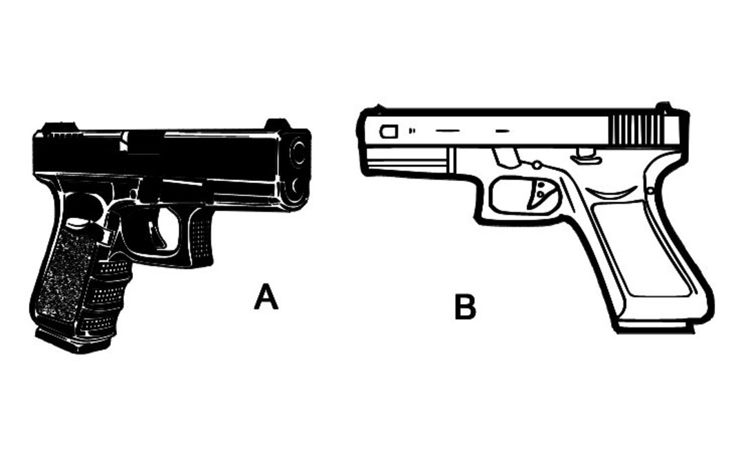 Pistol-handgun - SVG File for Laser, CNC, Vinyl - Etsy