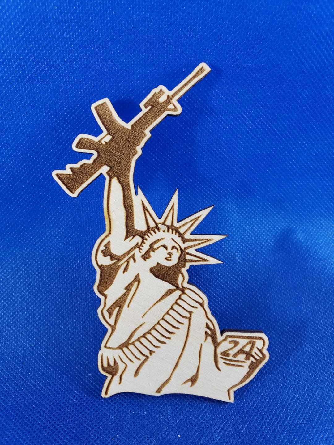 2nd Amendment Statue of Liberty - 1054 - Unfinished Laser Cut Wood ...