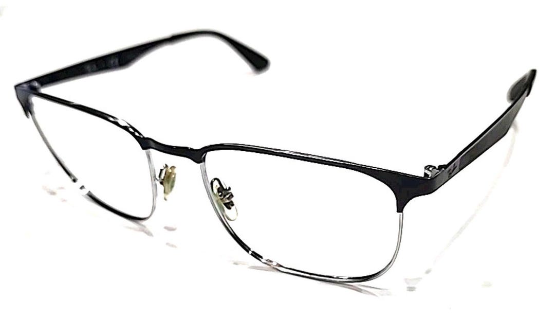 Ray Ban RB6363 2861 Black Silver Square Eyeglasses Frame 54-18 145 VGG ...