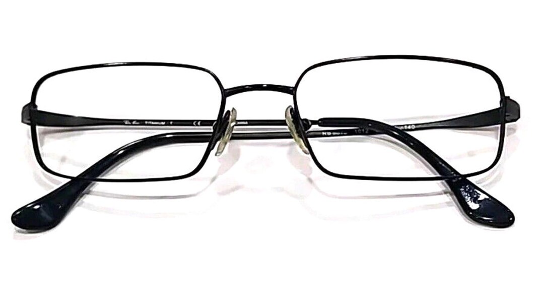 Ray Ban RB8610 1012 Black Metal Rectangle Eyeglasses Frame 52-18 140 - Etsy