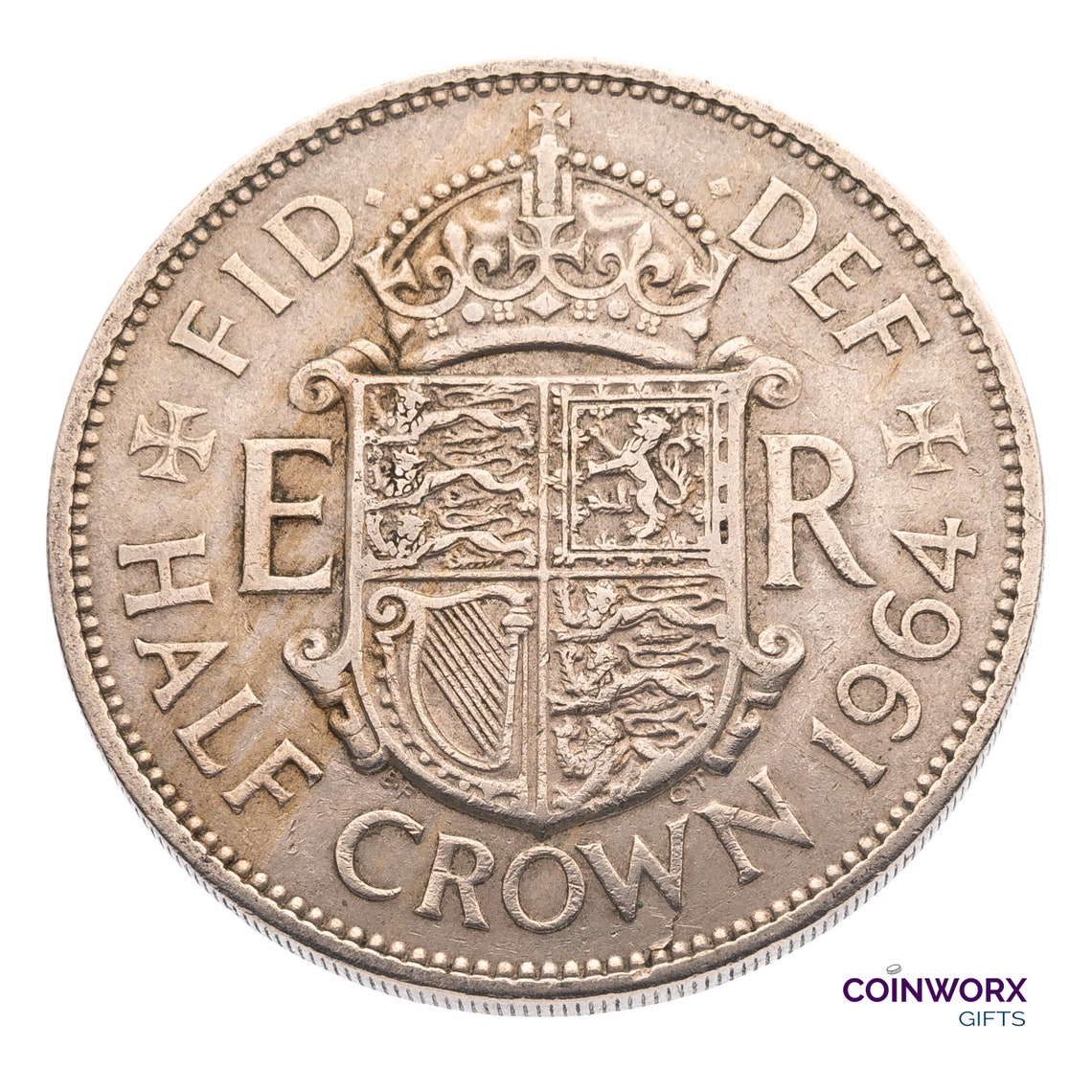 1964 Halfcrown Coin Great Britain UK Queen Elizabeth II, Perfect for ...