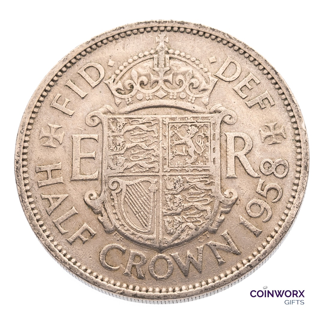 1958 Halfcrown Coin Great Britain UK Queen Elizabeth II, Perfect for ...