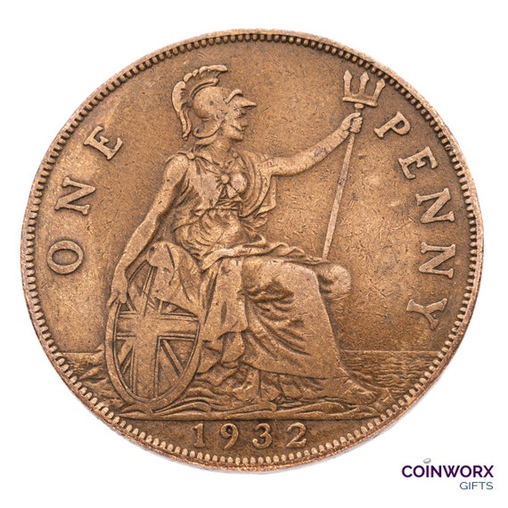 90th Birthday 1932 British Penny Coin Great Britain George Etsy UK 90th Birthday 1932 British Penny Coin Great Britain George Etsy UK