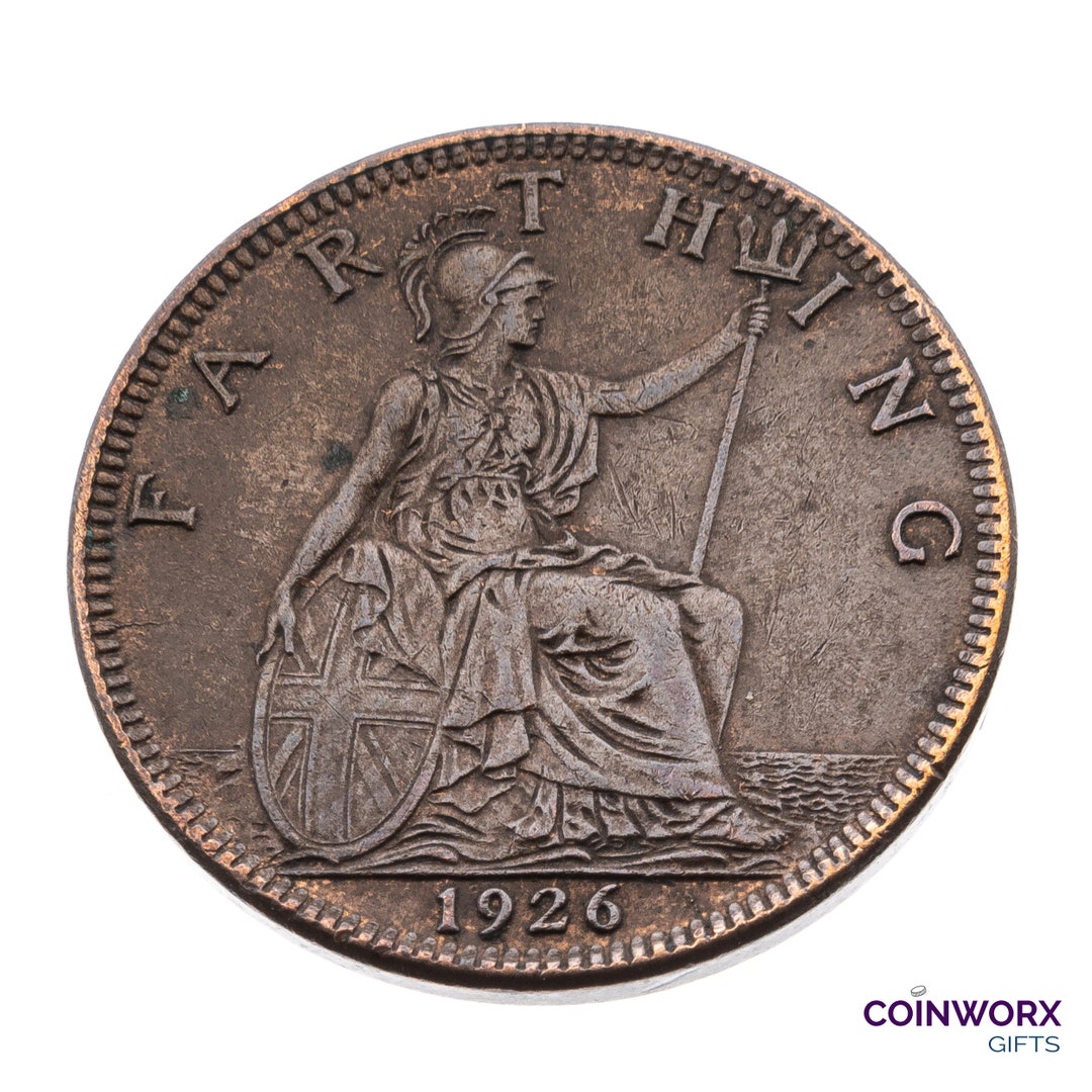 1926 Farthing Coin Featuring Britannia From UK King George V - Great ...