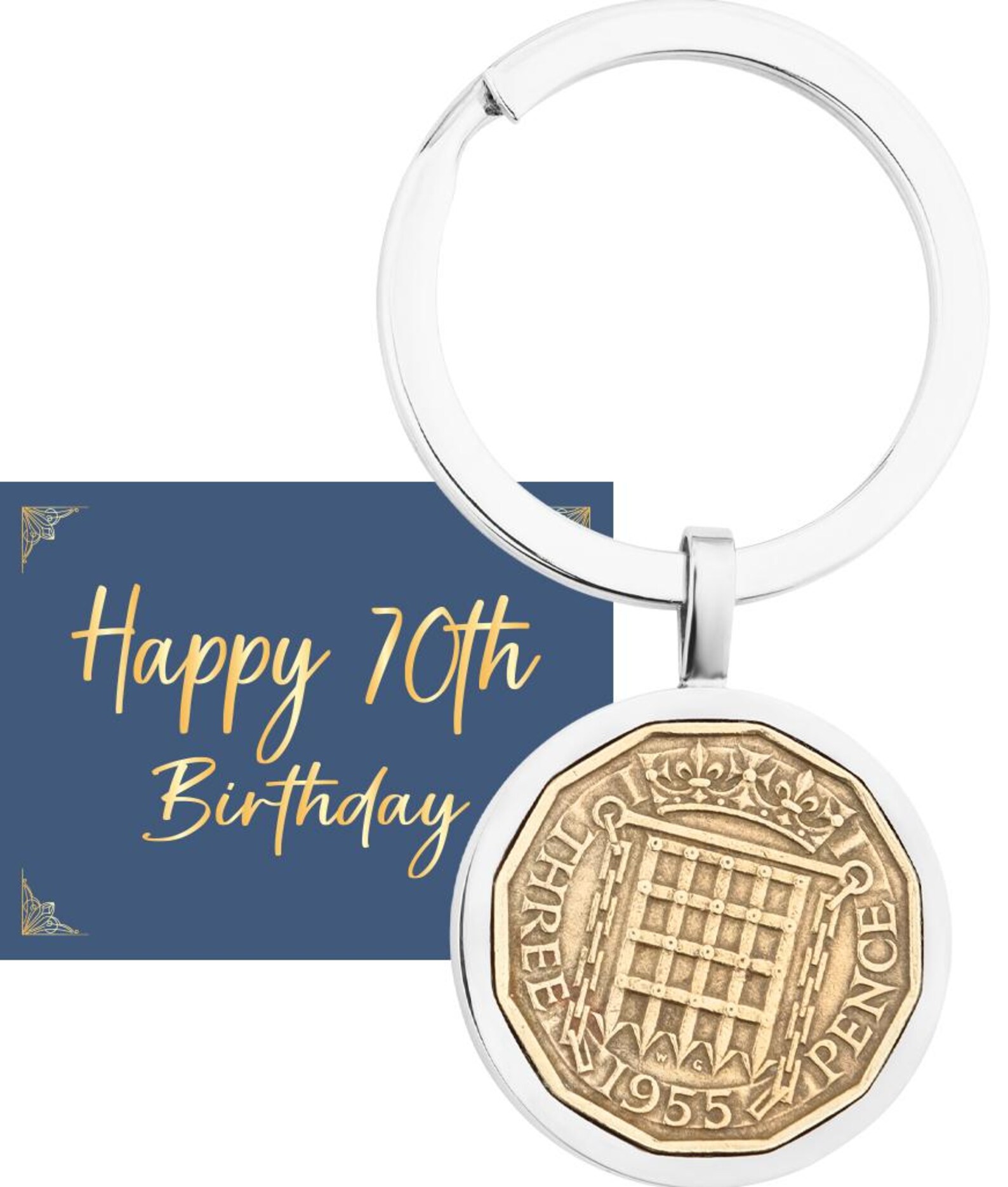 70th Birthday Gift - 1955 Lucky Sixpence Coin Great Britain - Perfect ...