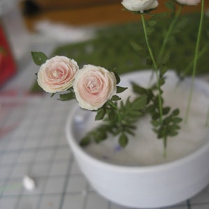 Kit Rose "antique Rose" Dollhouse Miniature Garden Flower Shop, Scale 1 ...