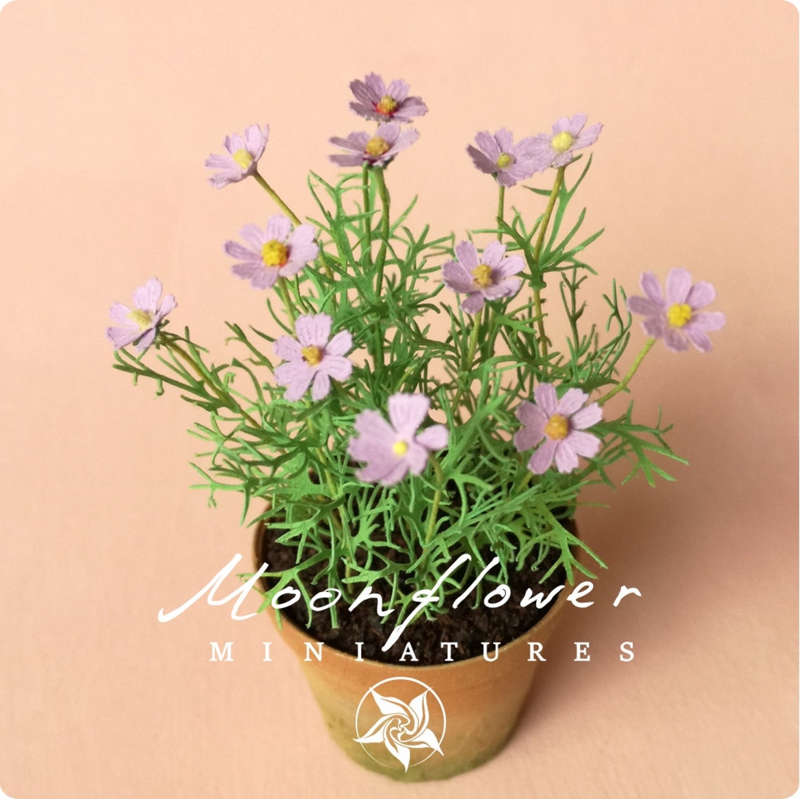 KIT Miniature Lilac Cosmos Flowers Kit Scale 1:12 DIY Fairy - Etsy