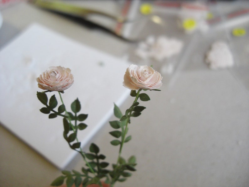 Kit Rose ANTIQUE ROSE dollhouse Miniature garden | Etsy