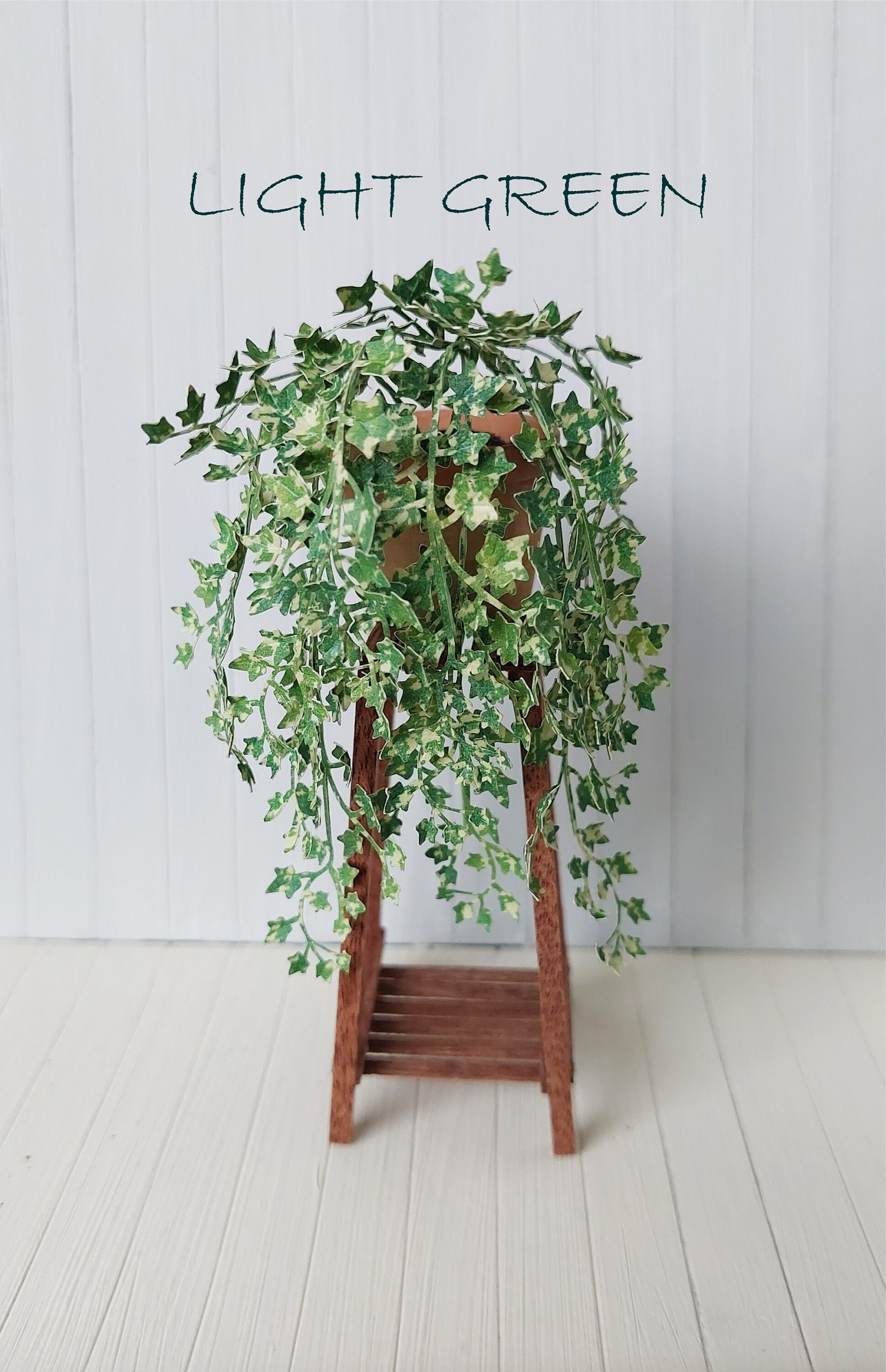 KIT Miniature Climbing Ivy Flower Plant #light Green Garden Dollhouse ...