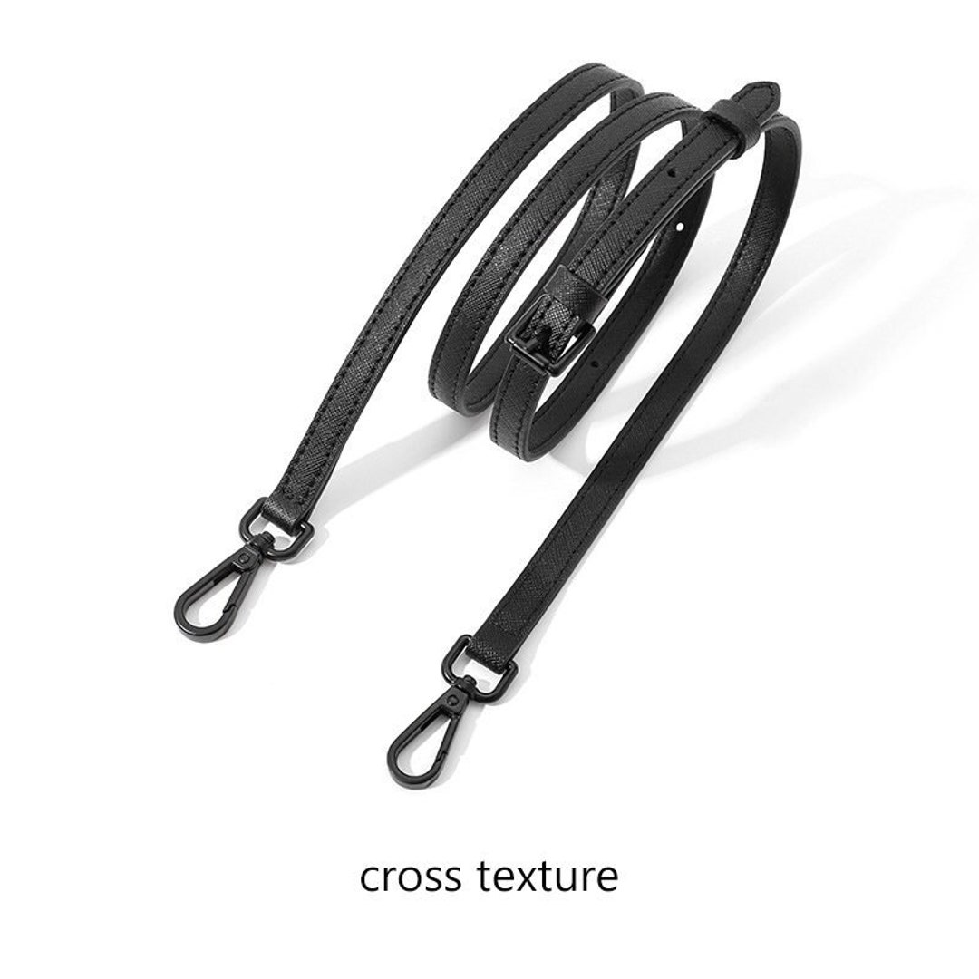 Black Leather Bag Strap 1.2cm Leather Purse Strap Replacement Strap - Etsy