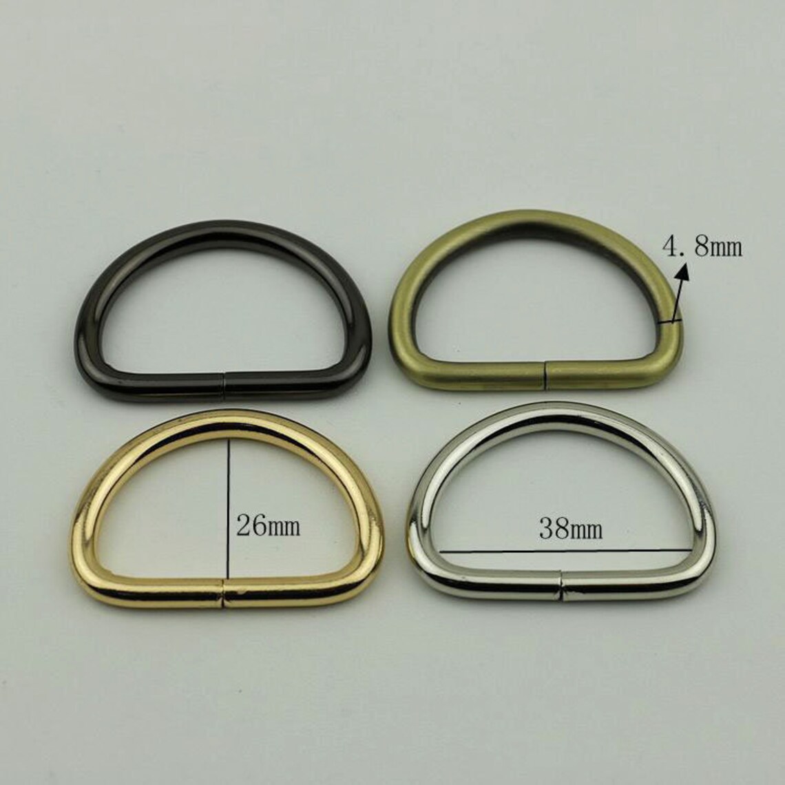 10pcs 11/238mm Metal D Ring Purse D Ring Purse Buckle - Etsy