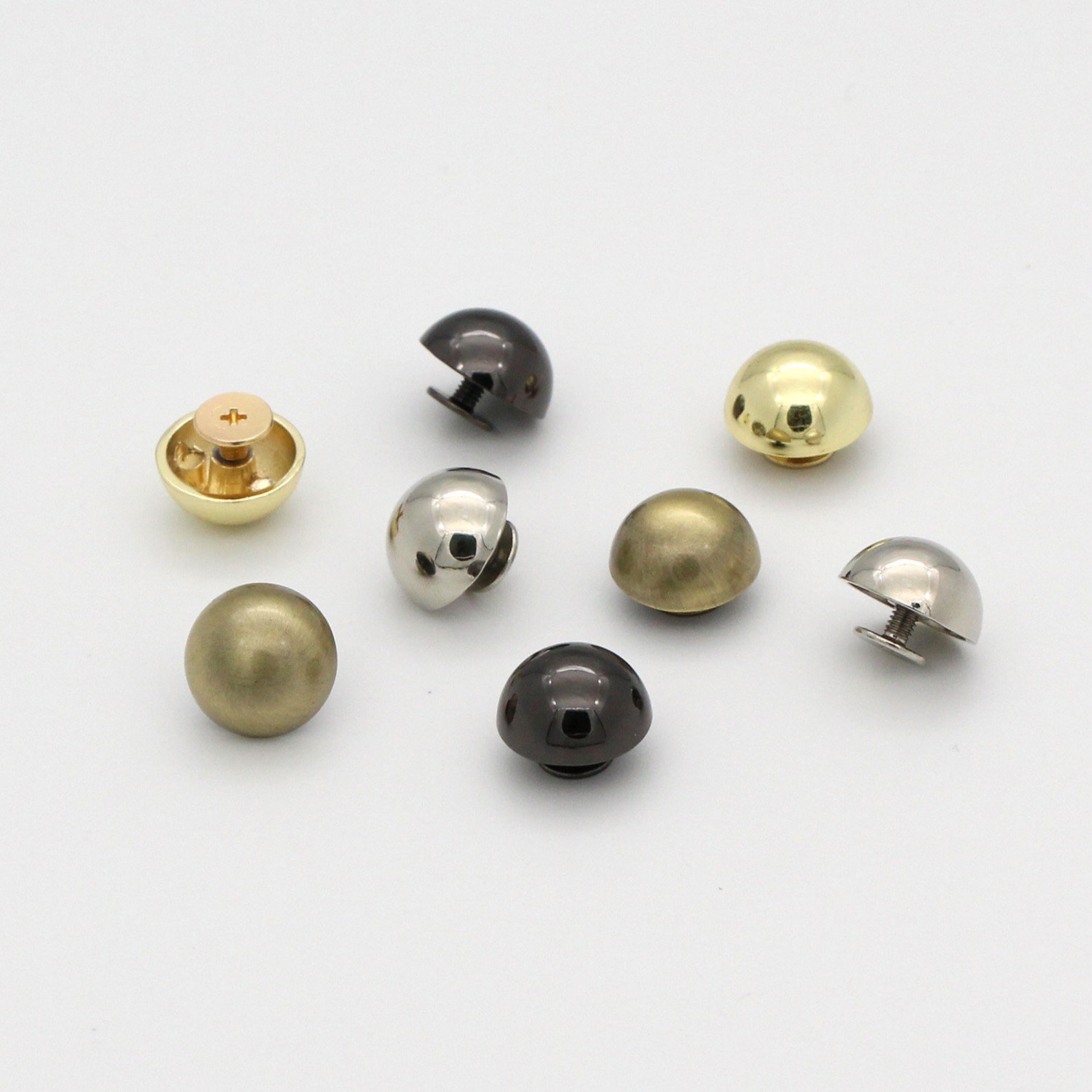 20set 15mm Rivet Screw Rivets Screw Studs Dome Rivets Chicago Screw in ...