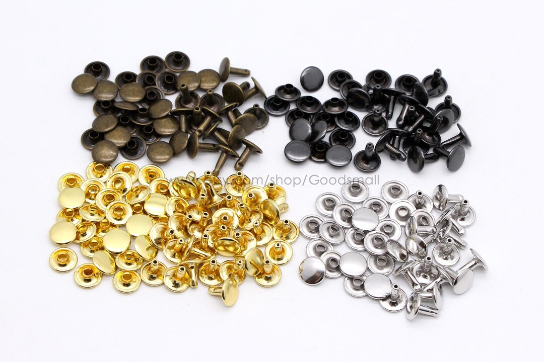 100pcs Double Cap Rivet - Etsy