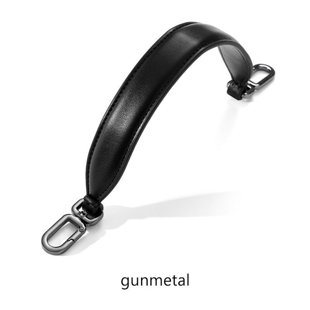 Black Leather Bucket Bag Handle High Quality Leather Replacement Purse ...